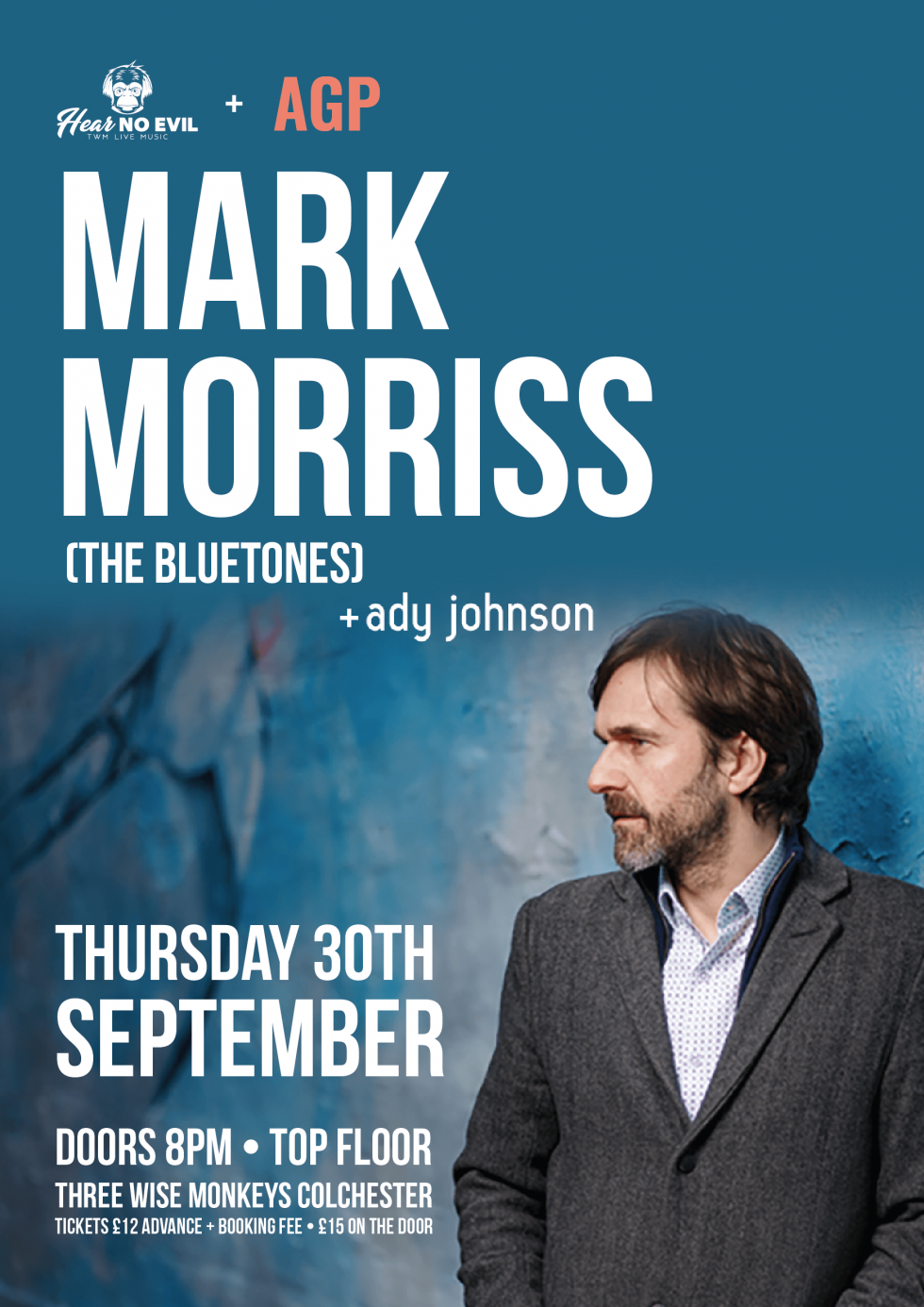 TWM Live Presents: Mark Morriss (The Bluetones) + Ady Johnson | Monkey